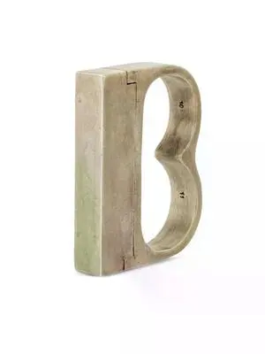 PARTS OF FOUR Plate Double Cuboid Ring In Sterling