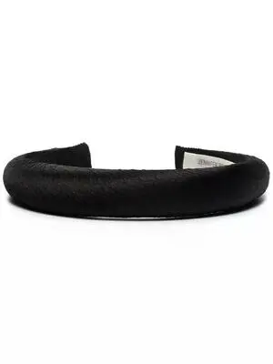 JENNIFER BEHR Tori Hammered Silk Headband - Black