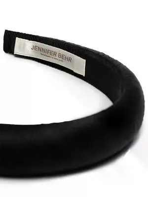 JENNIFER BEHR Tori Hammered Silk Headband - Black