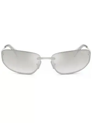 Miu Miu Tone Wraparound Sunglasses