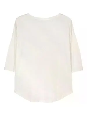 Majestic Filatures Boat Neck Three-quarter Sleeve T-shirt