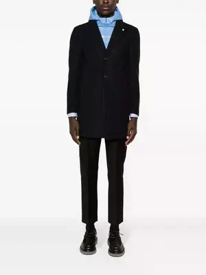 MANUEL RITZ Single-breasted Hooded Coat