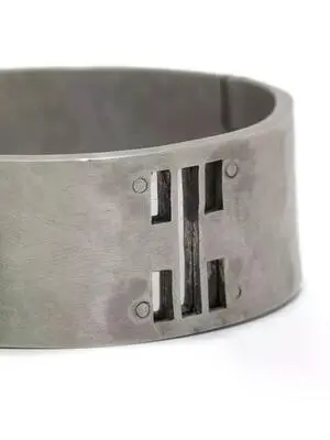 PARTS OF FOUR Sterling Restraint Cuff Bracelet With Decorative Buckle