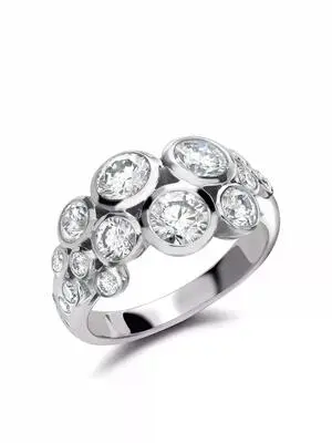 PRAGNELL 18kt White Gold Diamond Bubbles Ring
