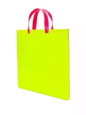 Comme Des Garçons Colour-blocked Tote Bag - Orange