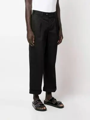 PT TORINO Cropped Pleated Trousers