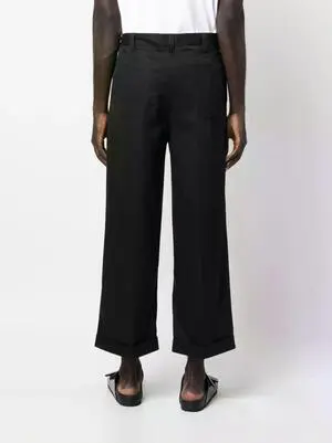 PT TORINO Cropped Pleated Trousers
