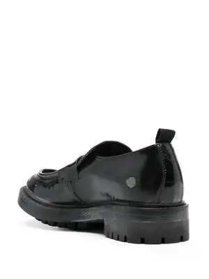 Moma Distressed Calf Leather Loafers