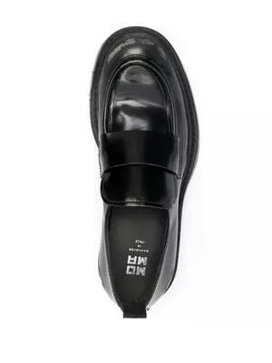 Moma Distressed Calf Leather Loafers