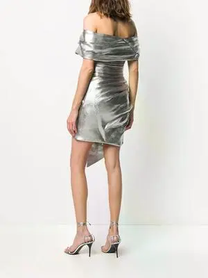 Alexandre Vauthier Off-the-shoulder Draped Mini Dress