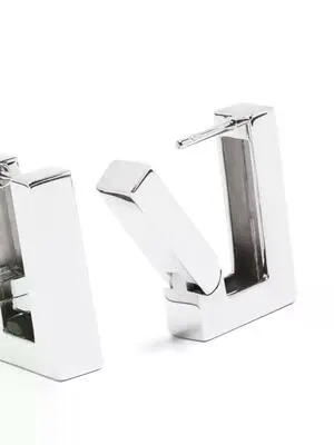 Tom Wood Square Hoop Earrings - Silver