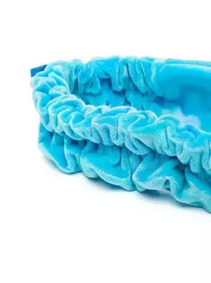 TEAM WANG DESIGN Drawstring Textured Headband - Blue