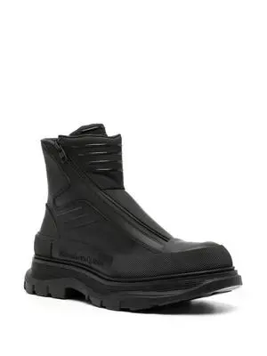 Alexander McQueen Tread Slick 45mm Leather Boots - Black