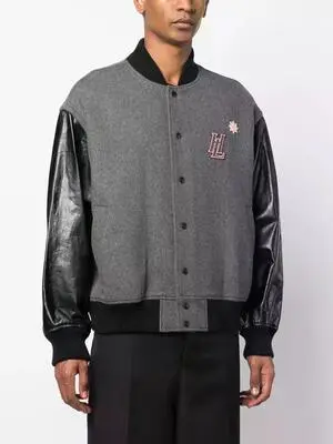 Helmut Lang Logo Varsity Bomber Jacket