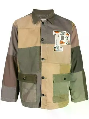 President's Cotton Patchwork Military Jacket - Brown