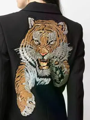 Philipp Plein Sequinned Tiger Single-breasted Blazer