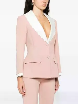 NISSA Scalloped Lapel Blazer