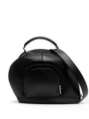 JUUN.J Logo-lettering Leather Tote Bag - Black