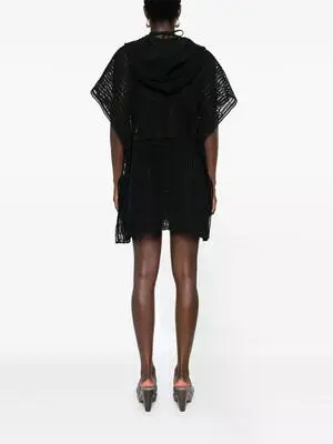 Givenchy Crochet Hooded Poncho