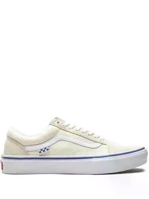 VANS Skate Old Skool Cream Suede And Canvas Sneakers - White