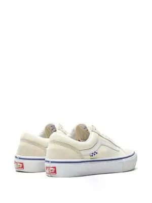 VANS Skate Old Skool Cream Suede And Canvas Sneakers - White