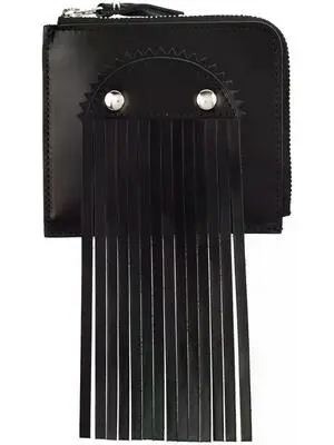 Comme Des Garçons Fringed Cardholder - Black