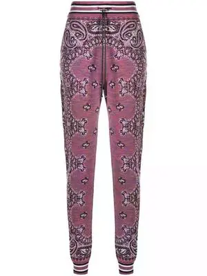 Amiri Bandana-pattern Knitted Track Pants