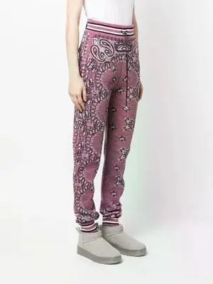 Amiri Bandana-pattern Knitted Track Pants