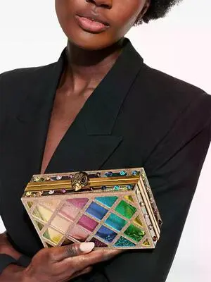 Kurt Geiger Crystal Quilted Box Clutch