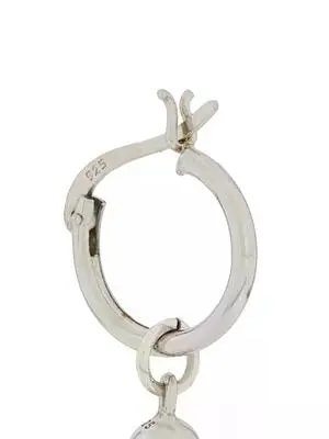 TRUE ROCKS Pill Hoop Earring - Silver