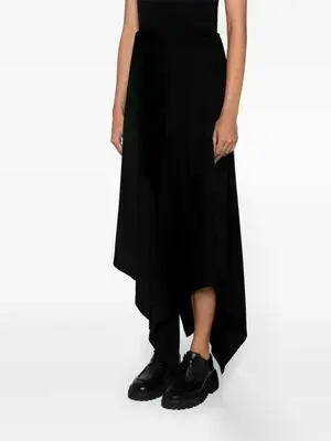Yohji Yamamoto Satin Drawstring Sarrouel Trousers