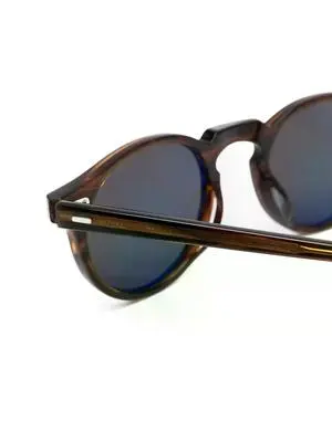 Oliver Spencer Gregory Round-frame Sunglasses - Brown