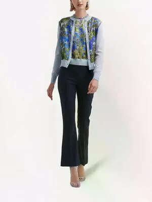 Oscar De La Renta Watercolour Print Cardigan