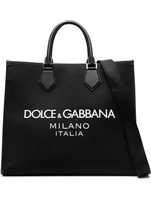 Dolce & Gabbana Logo-embossed Tote Bag - Black