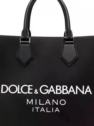 Dolce & Gabbana Logo-embossed Tote Bag - Black