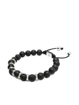 NIALAYA JEWELRY Engraved -tone Bead Bracelet