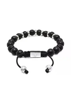 NIALAYA JEWELRY Engraved -tone Bead Bracelet