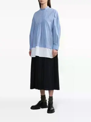 ENFOLD Pinstripe Layered Cotton Dress