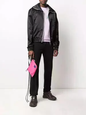 Amiri Zip-up Satin Track Jacket - Black