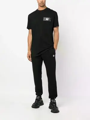 PLEIN SPORT Logo-patch Track Pants - Black