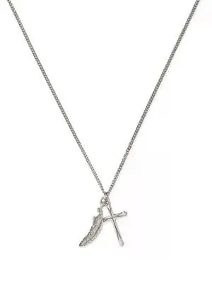 Emanuele Bicocchi Piuma Pendant Necklace - Silver