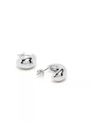 MISSOMA Savi Dome Polished Hoop Earrings - Silver
