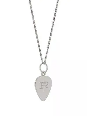 TRUE ROCKS Logo-engraved Sterling Pendant Necklace