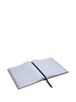 Smythson Textured Cover Notebook - Blue