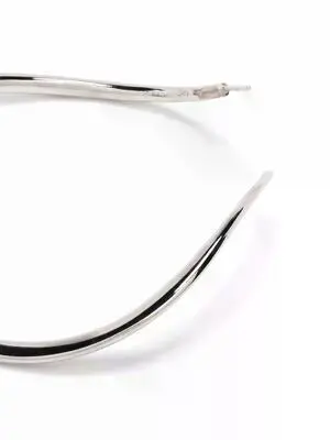 DINNY HALL Wave Xl Hoop Earrings - Silver