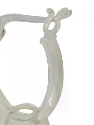 TRUE ROCKS Single Padlock Hoop Earring