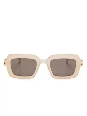 Mykita Una 916" Rectangle Full Rim Sunglasses - Neutrals