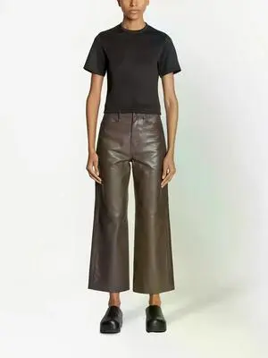 Proenza Schouler White Label Cropped Jersey T-shirt