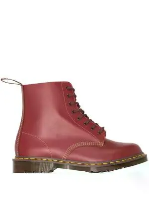 Dr. Martens 1460 Leather Ankle Boots - Red