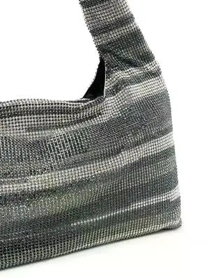 Kara Crystal-embellished Mesh Shoulder Bag